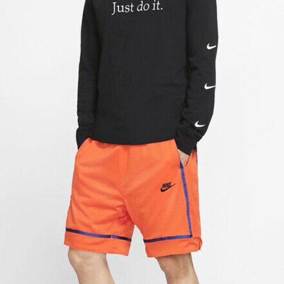 Nike | Shorts | Mens Nike Sportswear Mesh Shorts Orange Size S Sma ...
